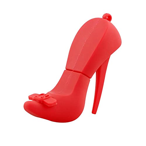 USB Flash Drive 256GB Thumb Drives - Mini Cartoon Red High Heels Shoes USB 3.0 Memory Stick Pendrive - Portable USB Drive Multipack Data Storage Pen Drive - Civetman