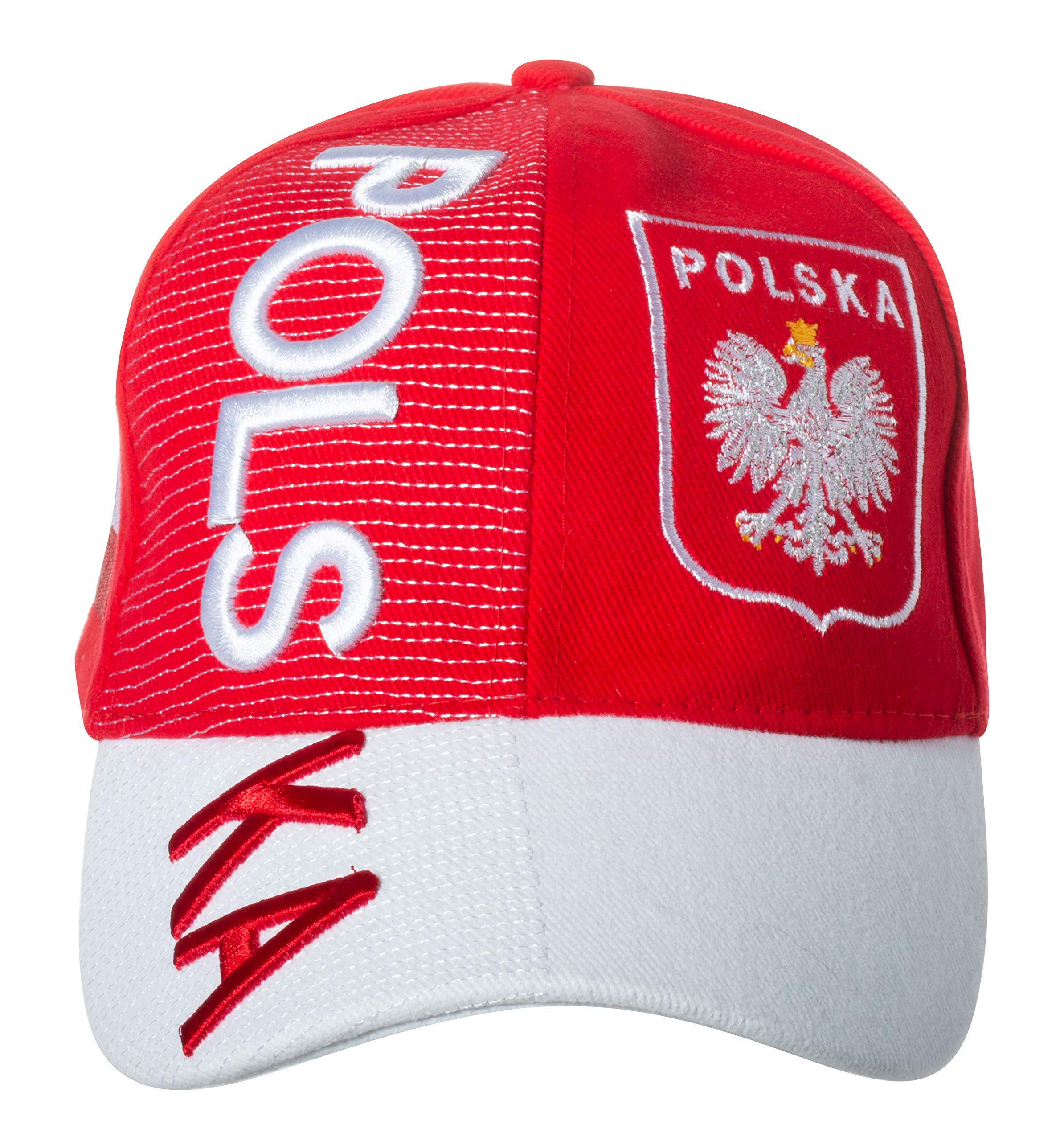 Polska Poland Eagle National Pride Country Adjustable Embroidered Baseball Cap