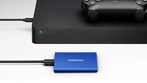 SAMSUNG T7 500GB, Portable SSD, up to 1050MB/s, USB 3.2 Gen2, Gaming, Students, & Professionals, External Solid State Drive (MU-PC2T0R/AM), Red