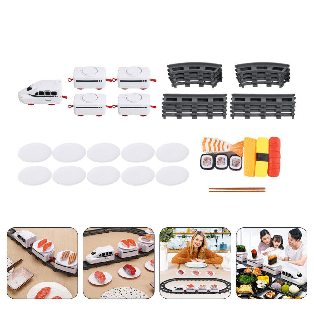 TOYANDONA 1 Set Toys Train Kids Toy Kids Plaything Plastic Sushi Small Tools to Rotate