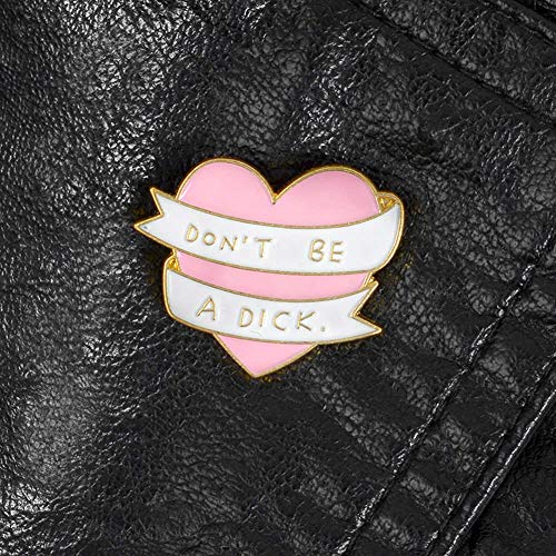 WAFUNNE Enamel Pin Cute Lady Badges Brooch Pink Heart