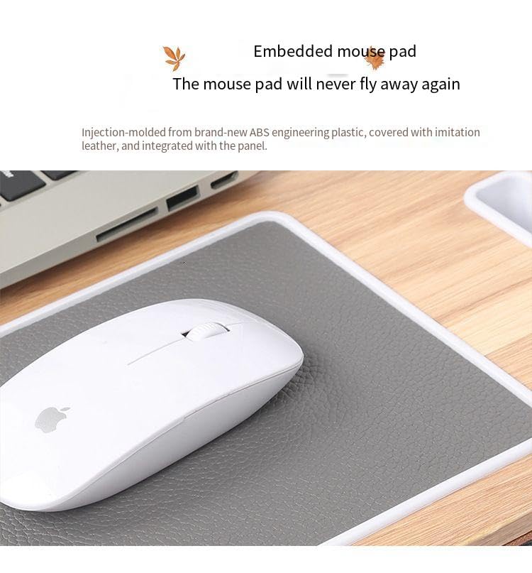 veimisecerts Laptop Lap Desk, Lap Desk with Cushion Fits up to 17 inch Laptop, Adjustable Triple Lap Pad Storage Function, Wrist Rest, for Home Office Adults Students,Laptop Stand for Bed (Wood grain)