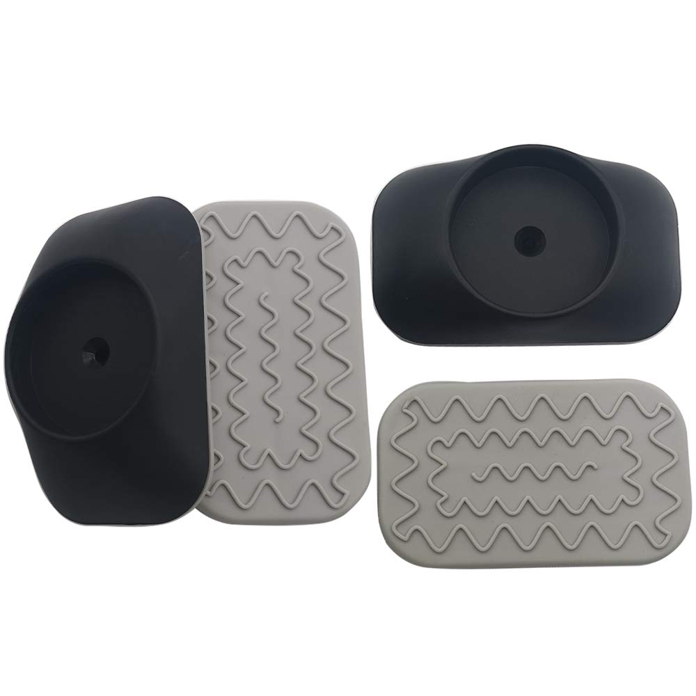 Vmaisi Baby Gate Wall Cup Protector Make Pressure Mounted Safety Gates More Stable - Wall Damage-Free - Fit for Doorway, Door Frame, Baseboard - Work on Dog & Pet Gates (Black)
