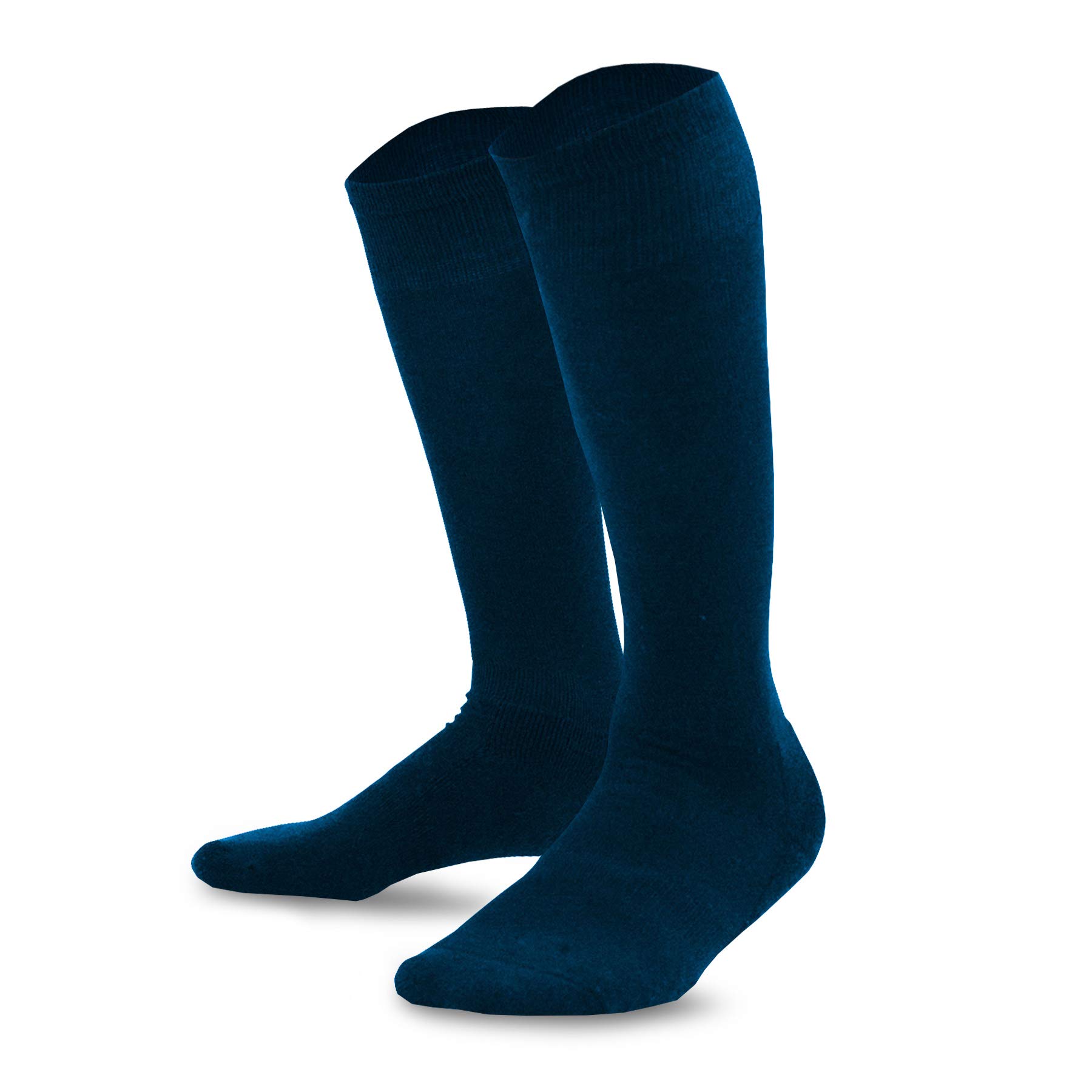 Viscose from Bamboo All Sports Half Cushion Socks with Arch Support 3-Pair (Medium (9-11), Navy)