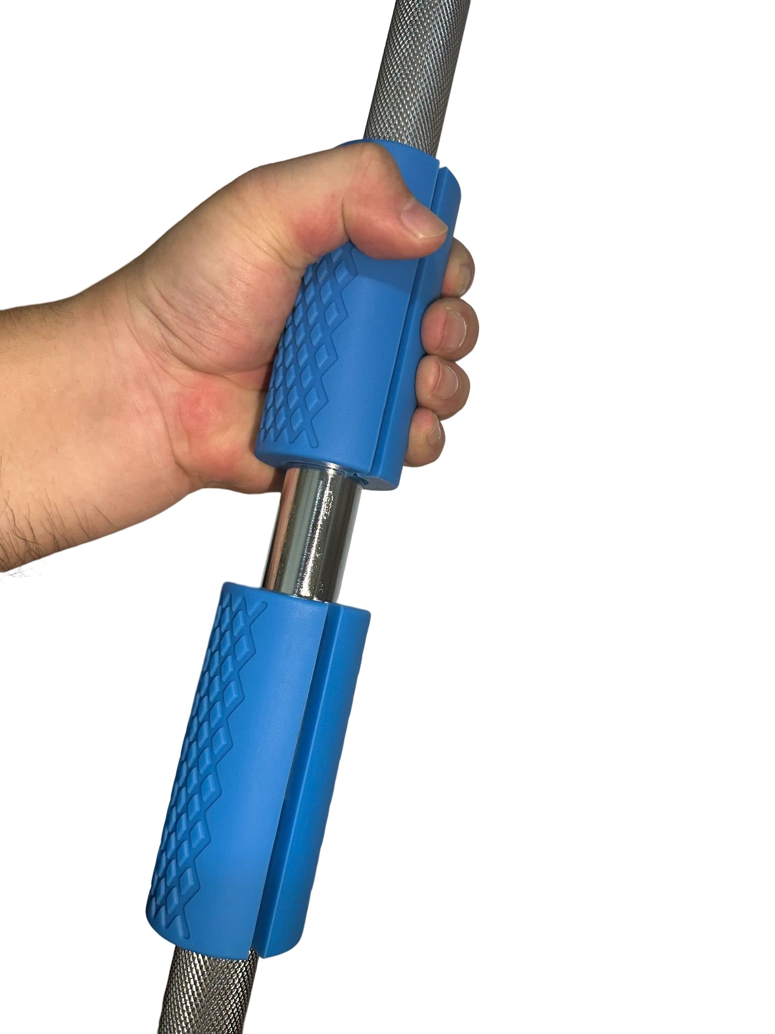 Weight Bar Grips Fit Standard Barbell, Dumbell Handles, Thick Bar Training Adapter for Weightlifting & Cable Attachments Fitness Training Rope Grips for Body Arm Forearm Builder Strength(Blue)