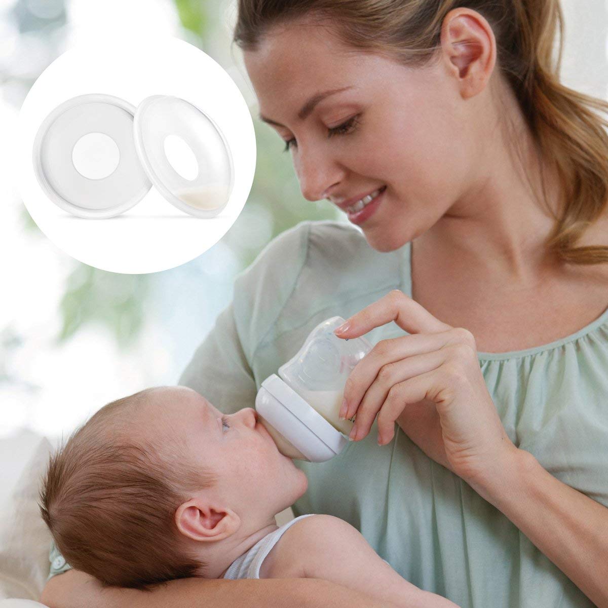YIYEE Breast Shells Milk Saver for Breastfeeding, 2 Pack BPA Free Breast Shield Nursing Cups Protect Sore Nipples Breast Milk Collection Shells
