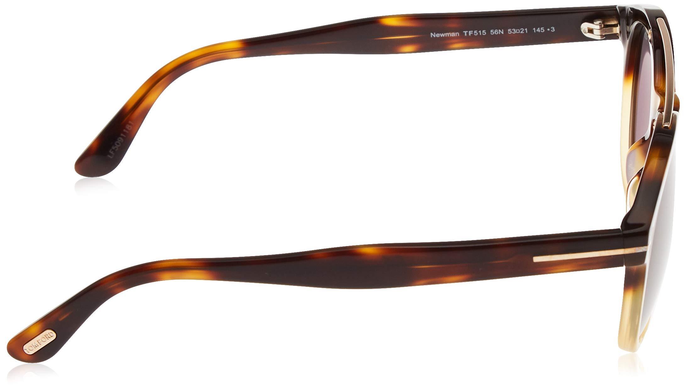 Tom Ford Mens Newman Tortoise Signature Round Sunglasses Brown O/S
