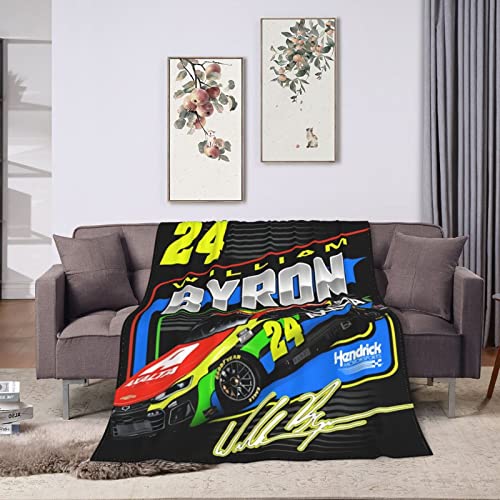 William Byron 24 All Season Fleece Blanket Throw Ultra Soft Flannel Blanket Digital Printed Premium Fluffy Microfiber Fleece 50"x40"