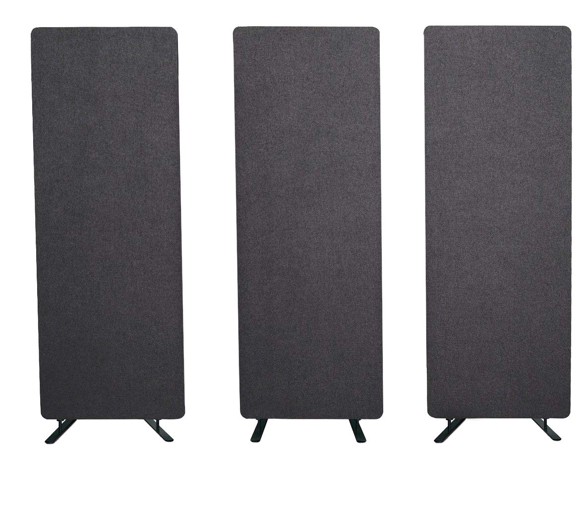 Stand Steady Freestanding Privacy Panels Stand Steady Room Dividers Stand Steady Single Zip Panel in Slate Gray 10 Pack (Single Panel) (Single Panel)