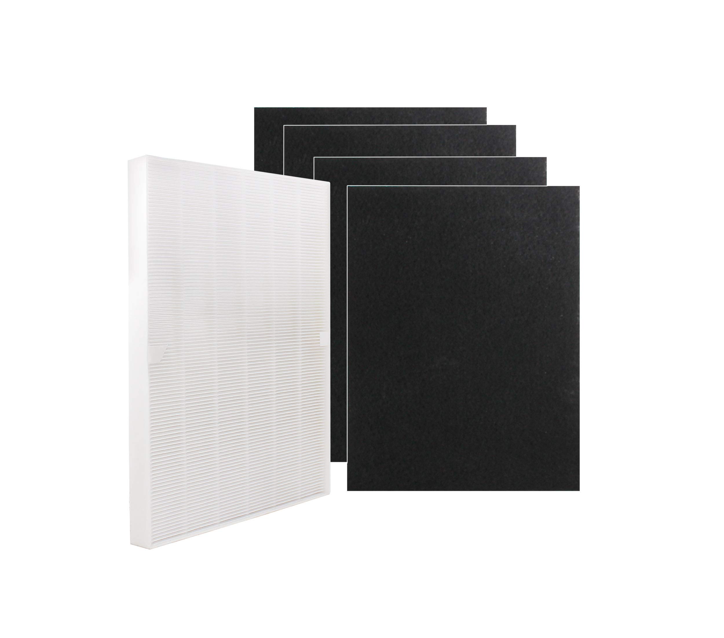 True HEPA Air Cleaner Filter Replacement + 4 Carbon Filters Compatible with Fellowes AP-300PH Air Cleaner by LifeSupplyUSA