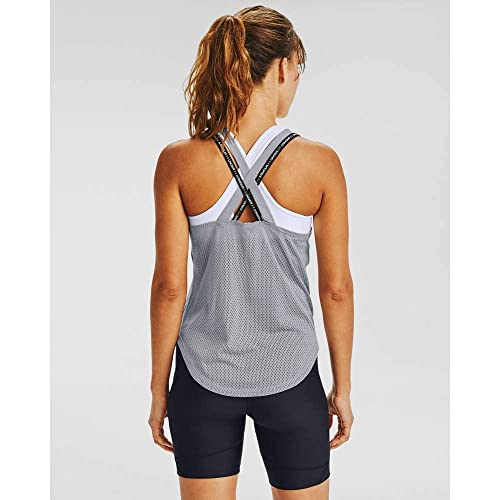 Under Armour Women's Armour Sport X-Back Tank , Mod Gray Light Heather (011)/Mod Gray , Large