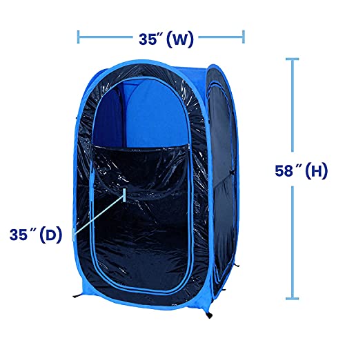 Under the Weather PrivacyPod 1-Person Pop-Up Weather Pod, Protection from Cold, Wind and Rain with Added Privacy - Royal Blue
