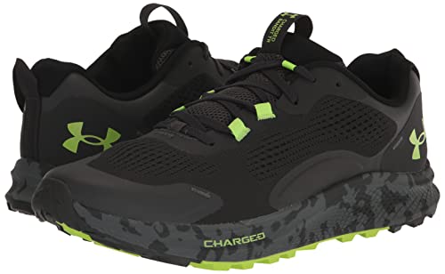 Under Armour Men's Charged Bandit 2, (102) Jet Gray/Black/Lime Surge, 12, US