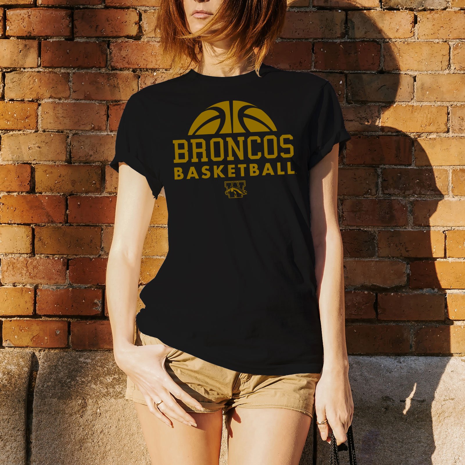 Western Michigan Broncos Basketball Hype Mens T-Shirt - Medium - Black