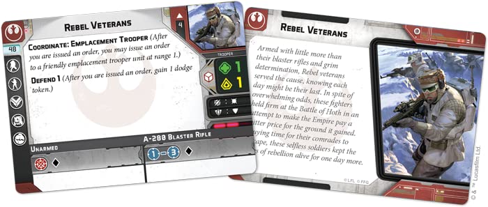 Star Wars Legion Rebel Veterans Expansion | Two Player Battle Game | Miniatures Game | Strategy Game for Adults and Teens | Ages 14+ | Average Playtime 3 Hours | Made by Atomic Mass Games