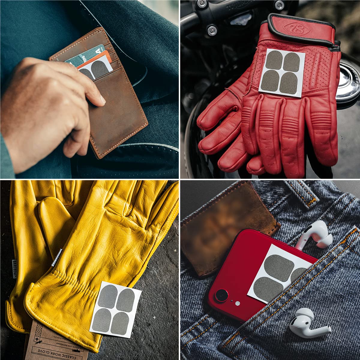 ZEXPARK 2023 New 12 Pcs Ultra-high Sensitivity Flexible Fiber Ultra Thin Conductive Touch Screen Stickers for Gloves