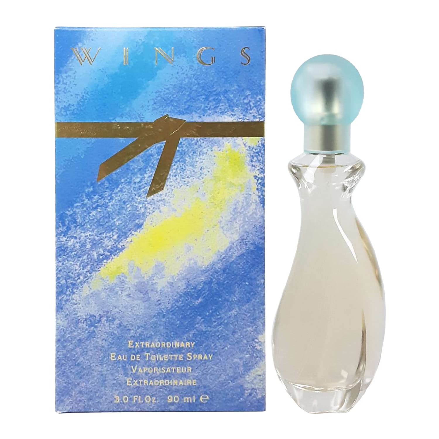 Wings by Giorgio Beverly Hills for Women Eau de Toilette Spray, floral, Multicolor, 3 Fl Oz,hhh-kyyy-tra-rat8579