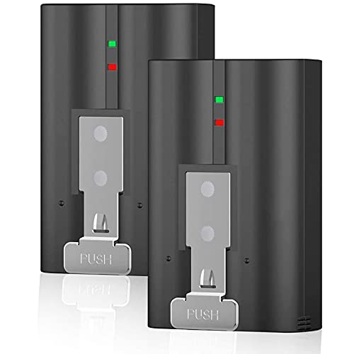 Yueliang, 2 Pack 6040mAh Replacement Battery for Ring-Doorbell Camera 2 and 3, Spotlight and Stick Up Camera, Rechargeable Upgraded Lithium Li-ion Batteries 3.65V Camera Indoor (2 Pack Battery)