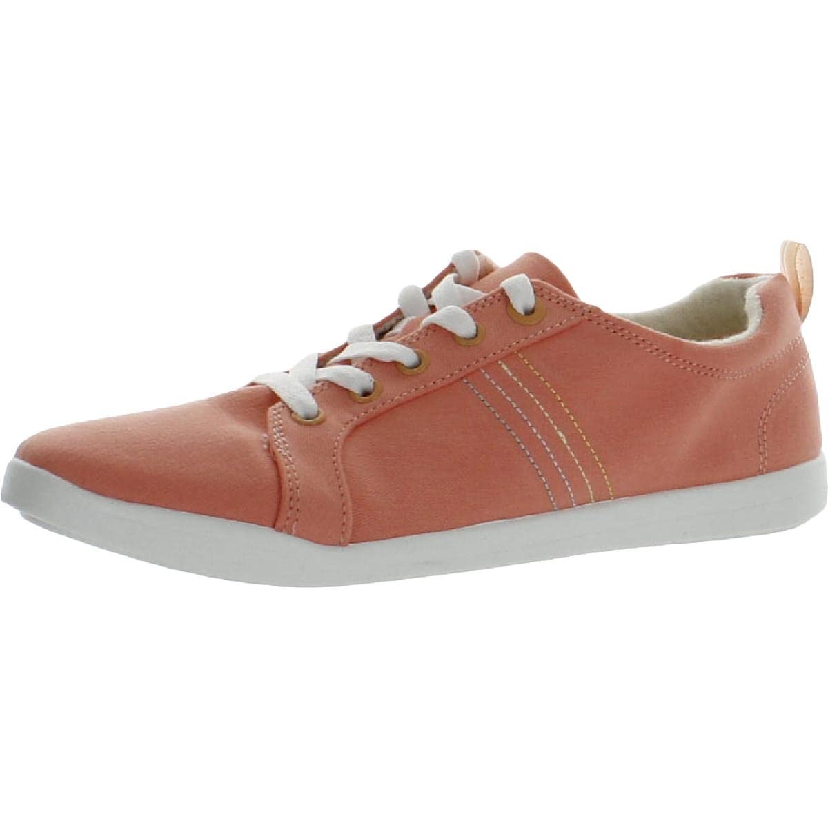 Vionic Beach Stinson Casual Womenās Lace Up Sneakers-Sustainable Shoes That Include Three-Zone Comfort with Orthotic Insole Arch Support, Machine Wash Safe- Sizes 5-11 Papaya 5 Medium US