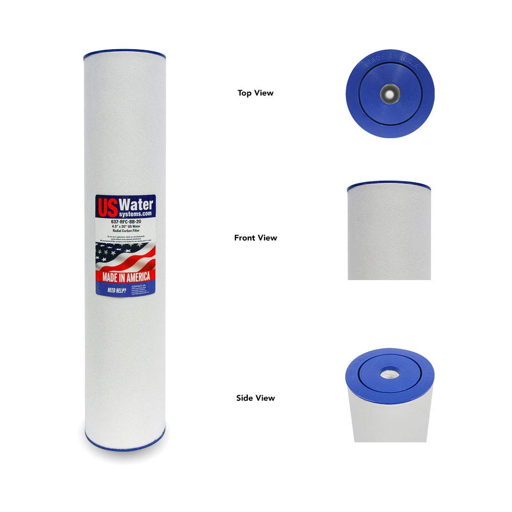 US Water 4.5" x 20" Radial Flow Carbon Filter