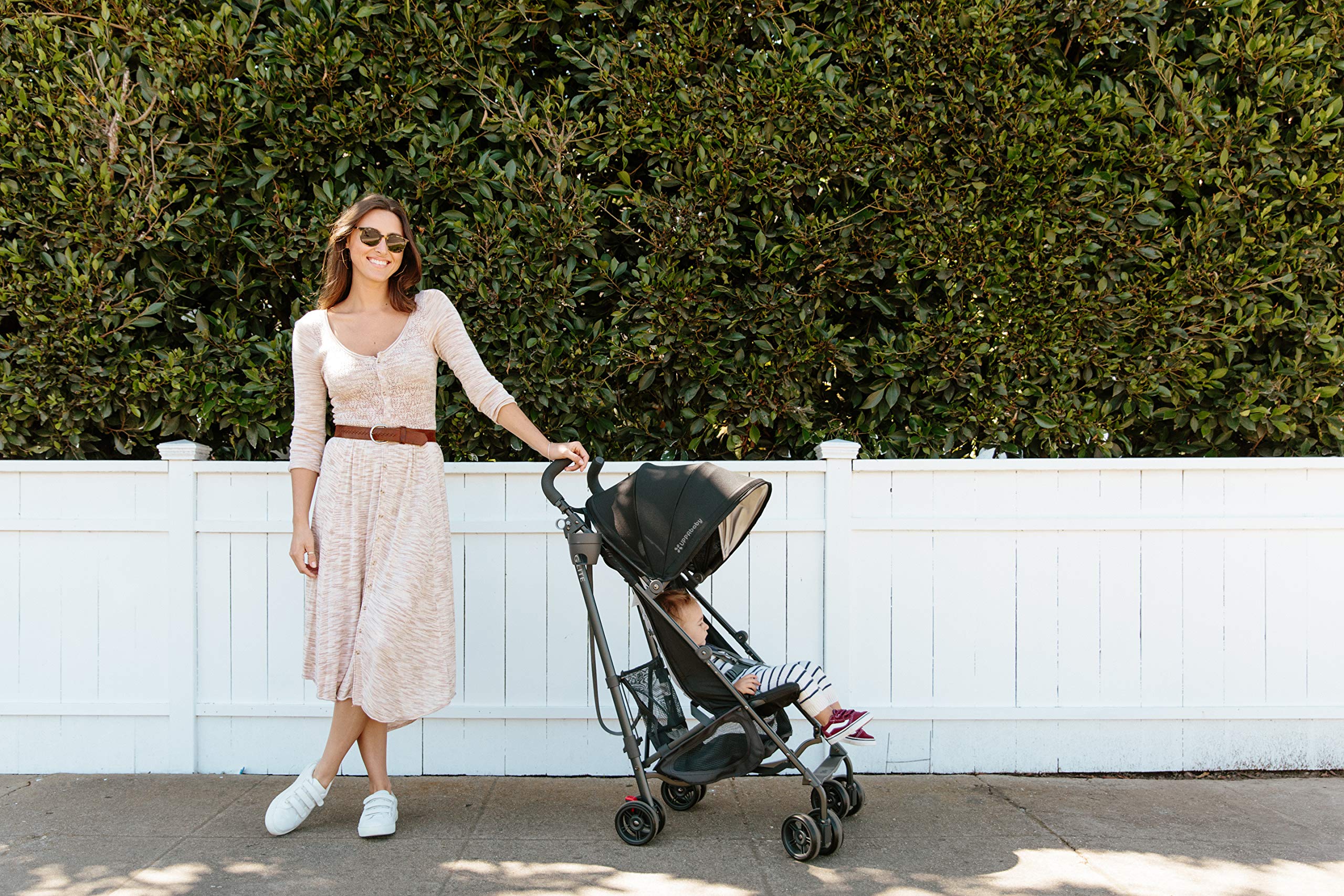 UPPAbaby G-LITE Stroller - Denny (Red/Silver) + G-LITE Rain Shield