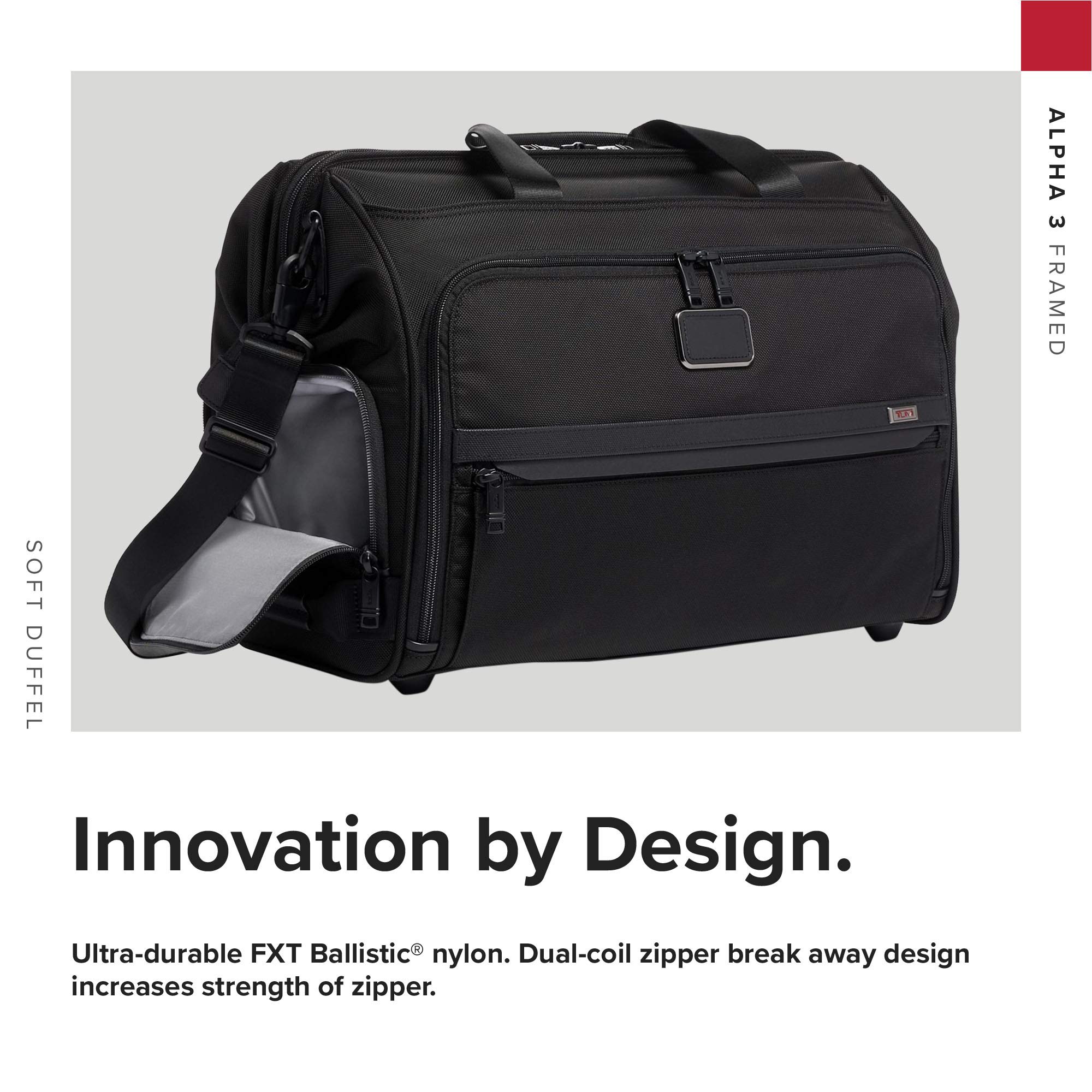 Tumi Alpha 3 Framed Soft Duffel Black One Size