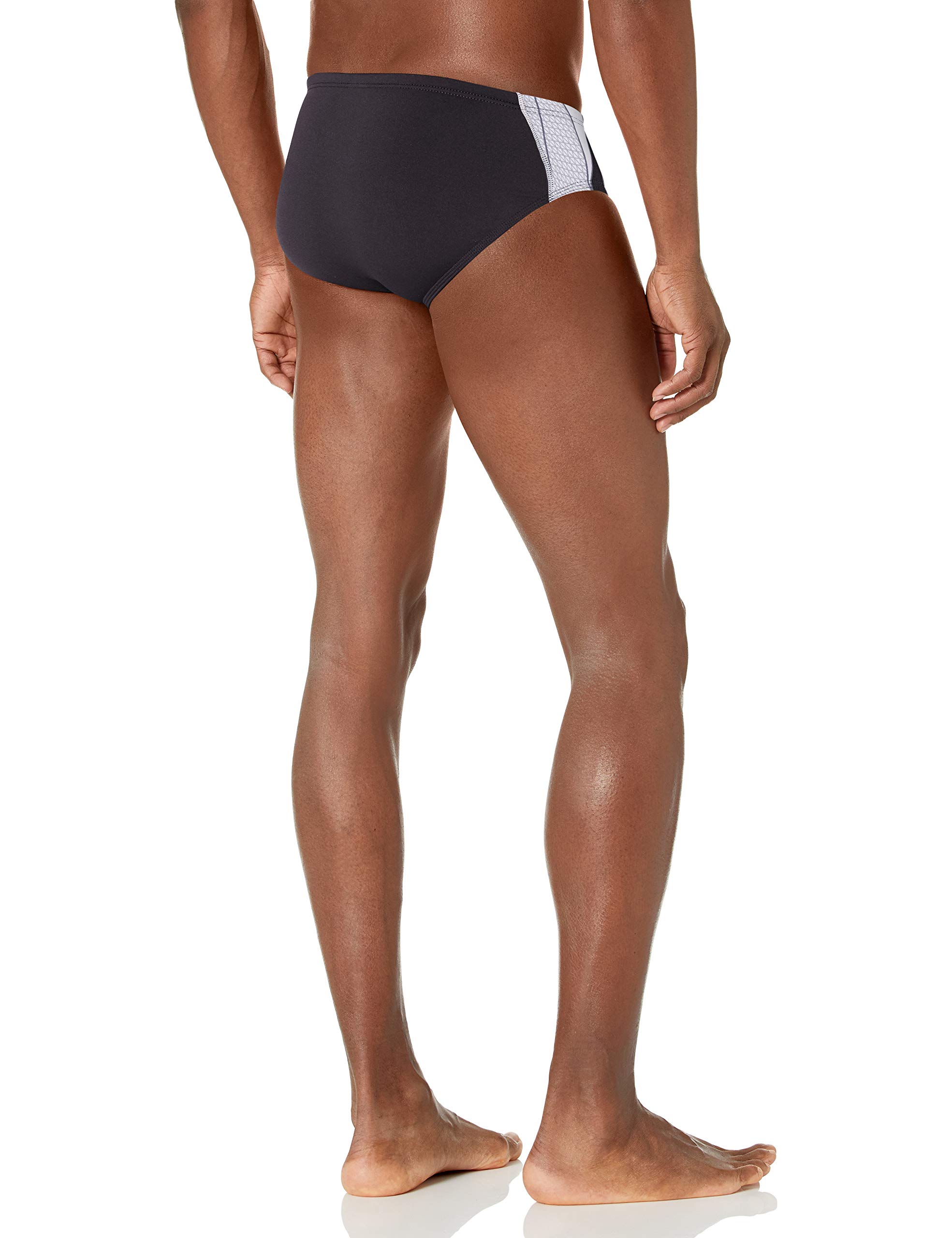 TYR SPORT Men's Phoenix Splice Racer Swimsuit (Black/White, Size 36)
