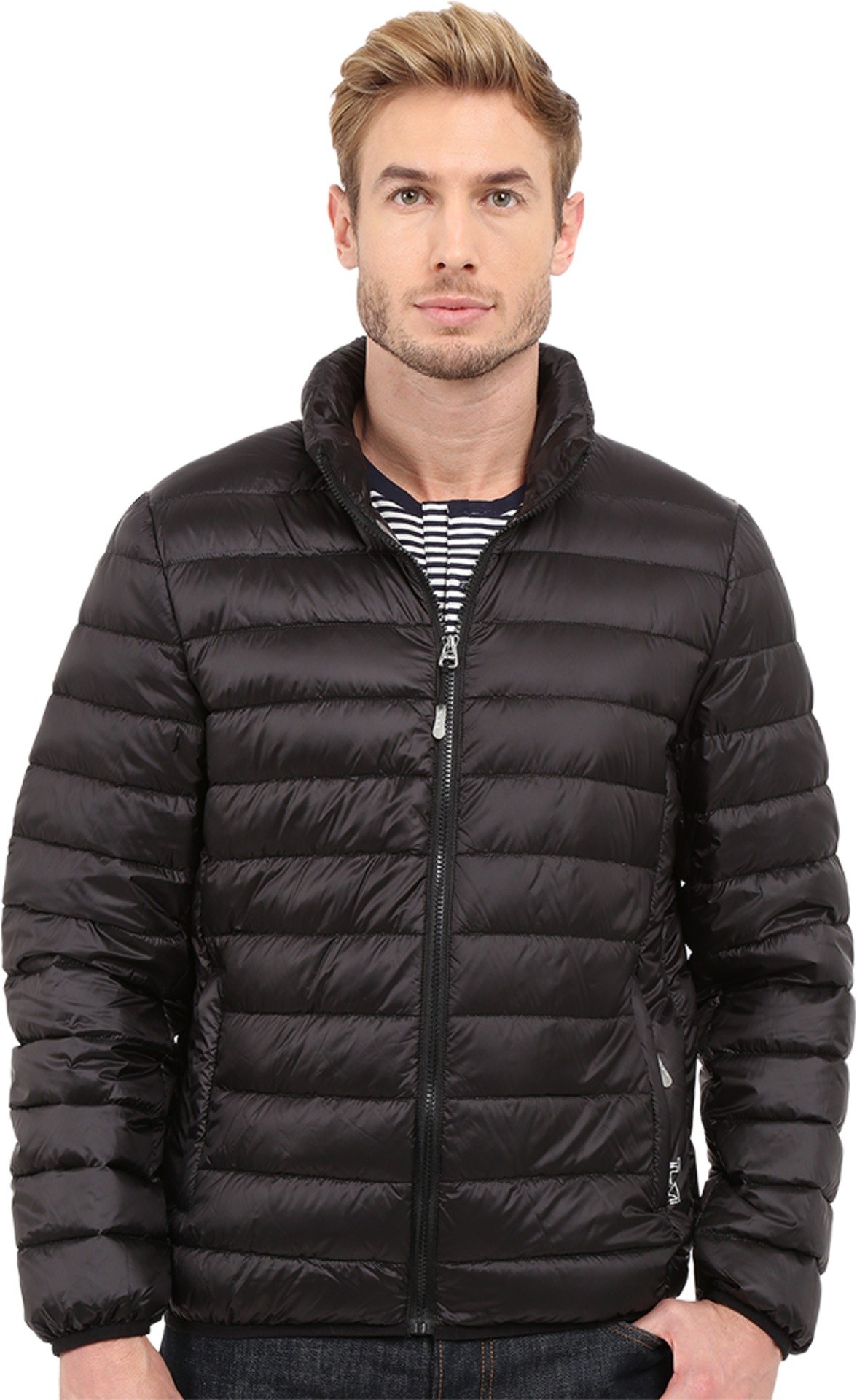 TUMI Patrol Packable Travel Puffer Jacket Black SM