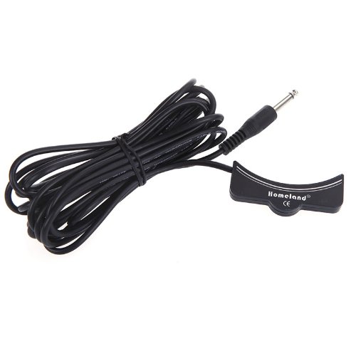 Vktech Classical Acoustic Guitar Amplifier Soundhole Pickup 6.3mm Jack 5M Cable