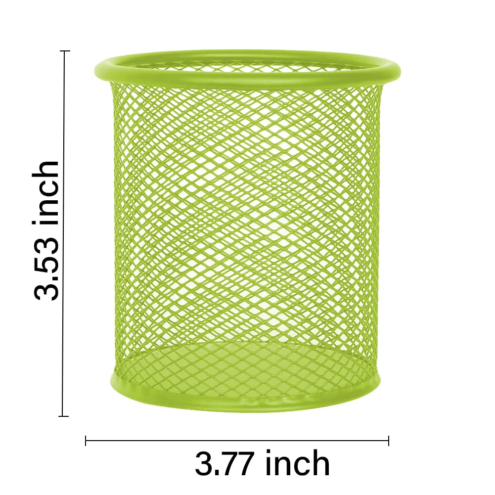 UNIYO Mesh Pen Holder - 4Pcs Metal Pen Organize Pencil Cup(Black)