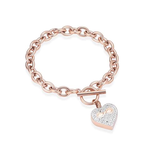 WWQDFRT AZ Stainless Steel Urn Bangles for Pet/Human Ashes - Memorial Keepsake Jewelry T221 (Metal Color : Rose gold)