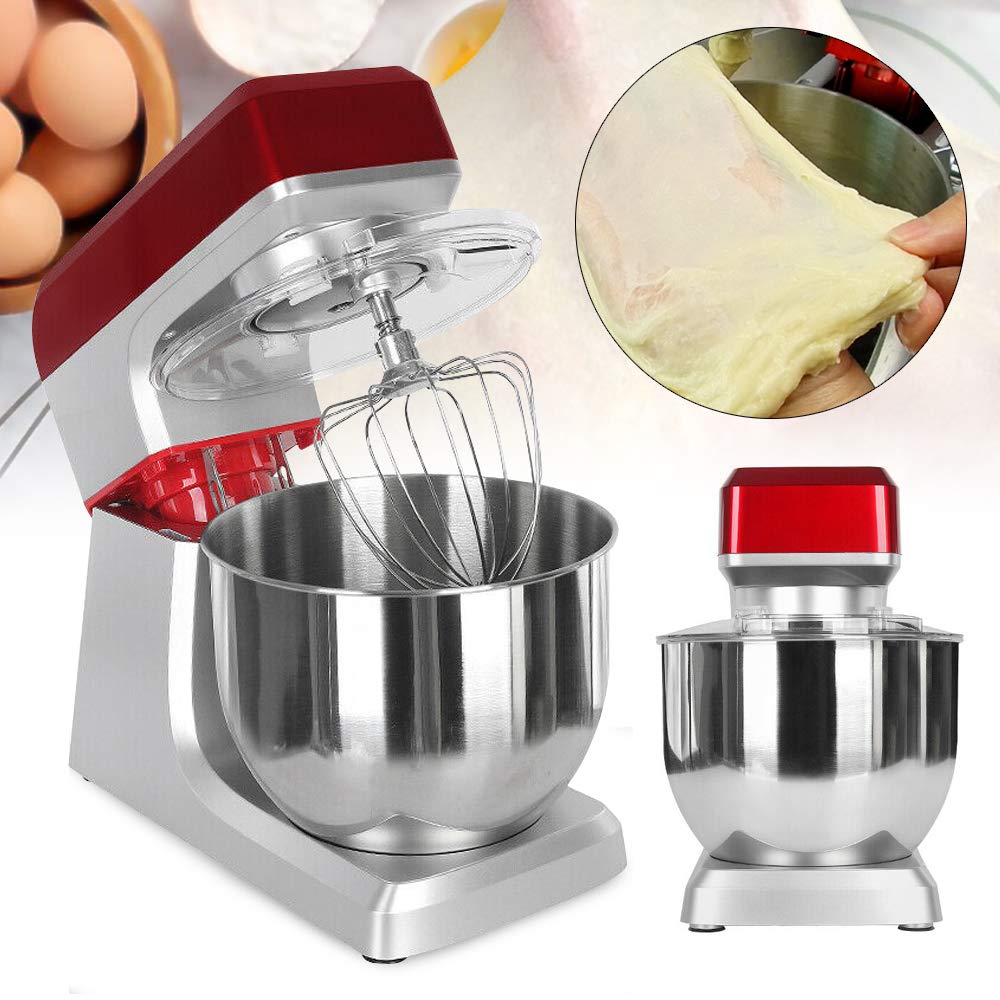 Stand Mixer, 7L Six Speed Kneading Machine Household Commercial Electric Food Mixer Dough Mixer Egg Beater with Dough Hook 1200W