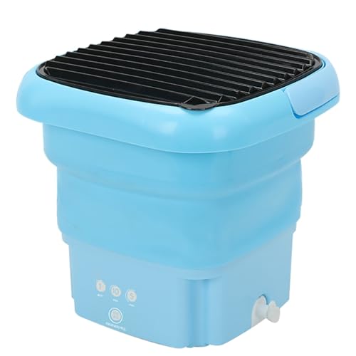 WHYATT Folding Washing Machine Camping Washing Machine, Mini Washing Machine Suitable for Apartments, Laundry, Camping, RV, Travel, Underwear, Socks, Baby Clothes (Color : Pink)