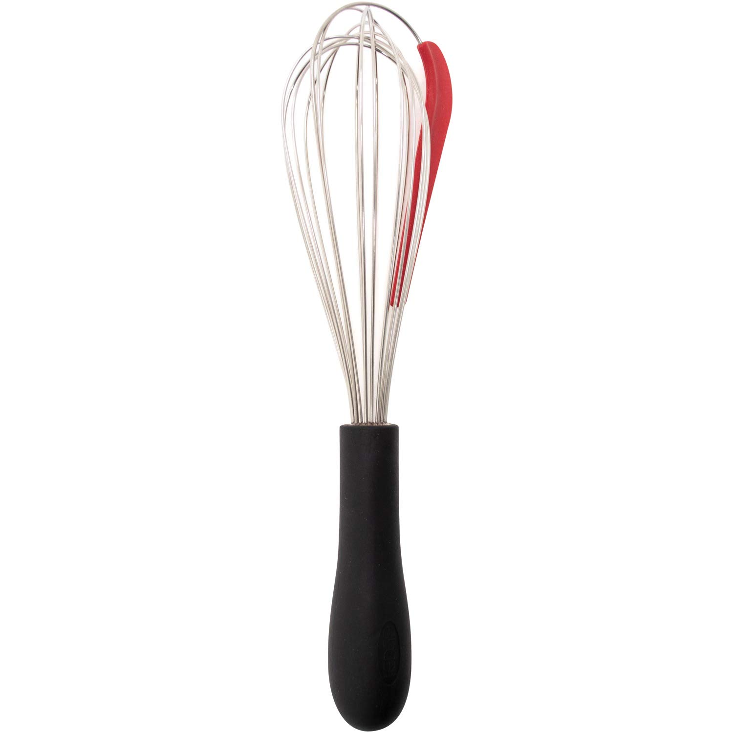Starfrit T092960 Stainless Steel Whisk with Integrated Silicone Scraper, One Size, Black