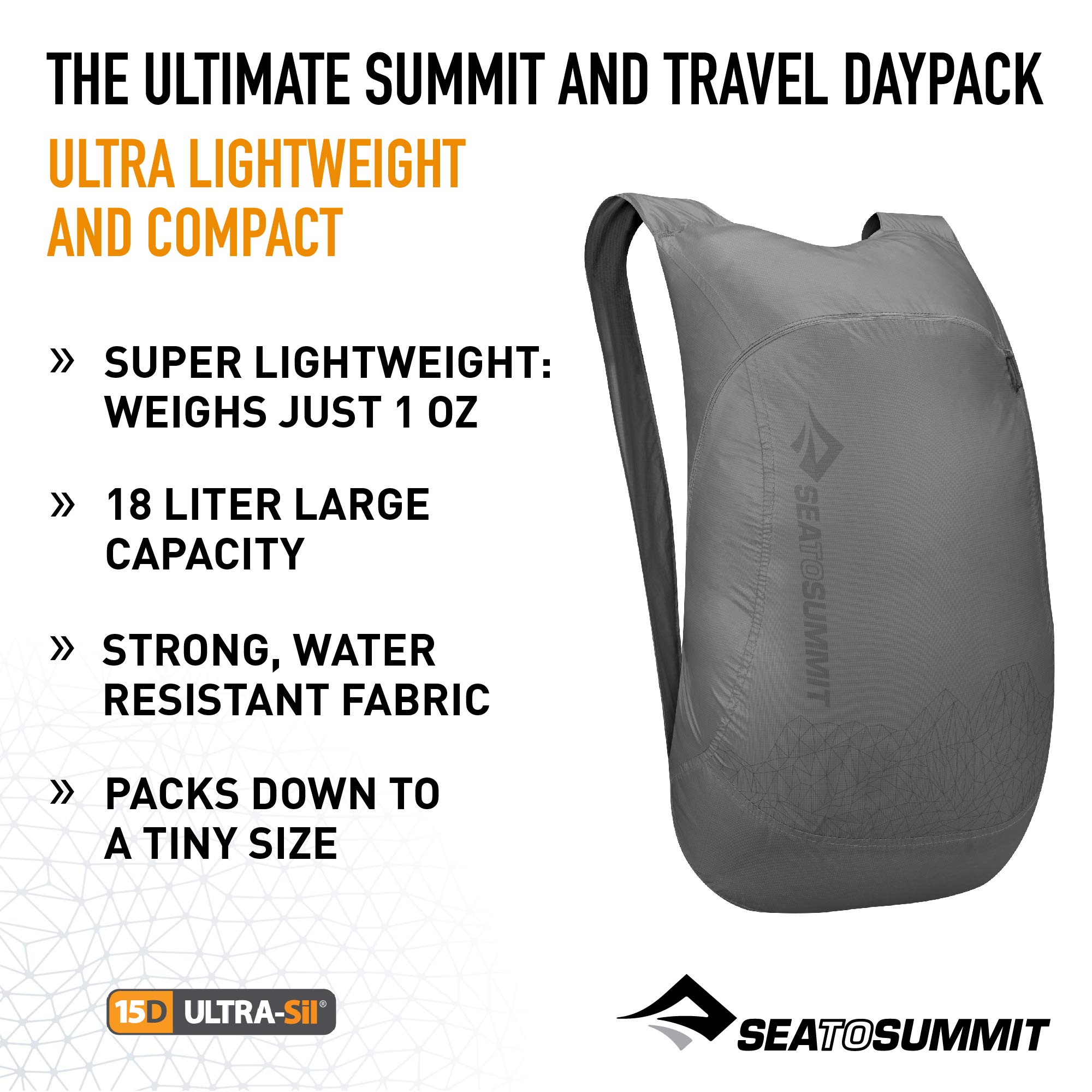Sea to Summit Daypack Backpacks, Grey