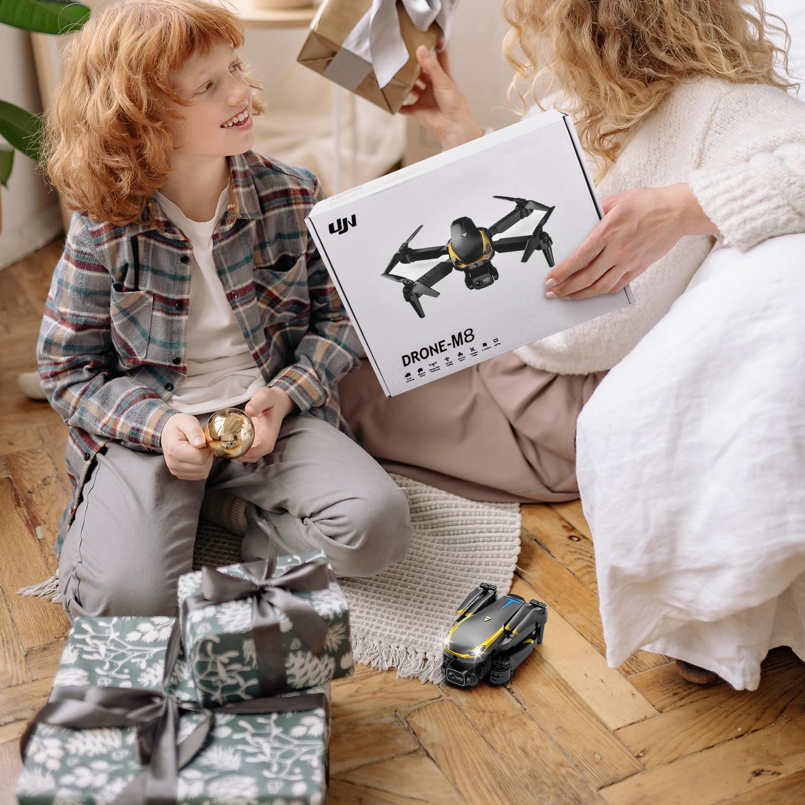 VERSAINSECT ni Drone with Camera, 720P HD FPV Video Foldable Remote RC Quadcopter Tes-la Toys