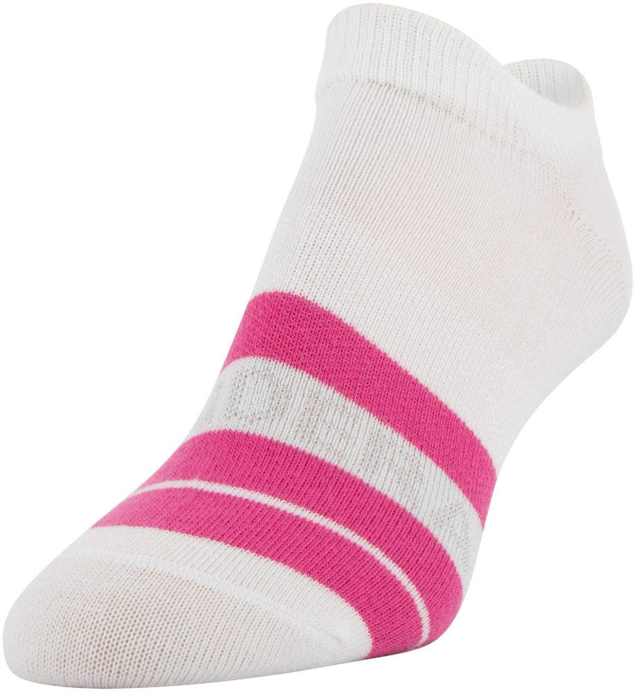Under Armour Women's Essential 2.0 No Show Socks, 6-Pairs , Hushed Pink Assorted , Medium