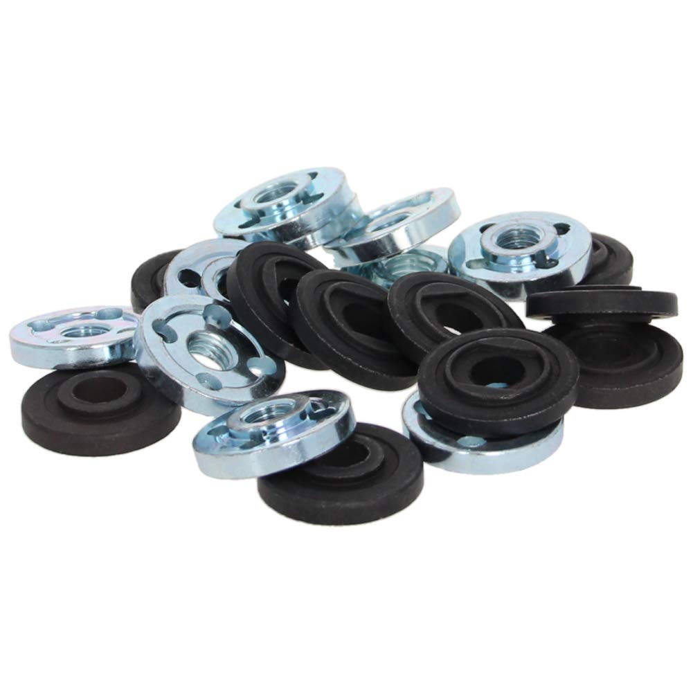 Utoolmart 10 Set Grinder Flange Metal Angle Grinder Inner Outer Flange Nut Set Replacement for Bosch 100