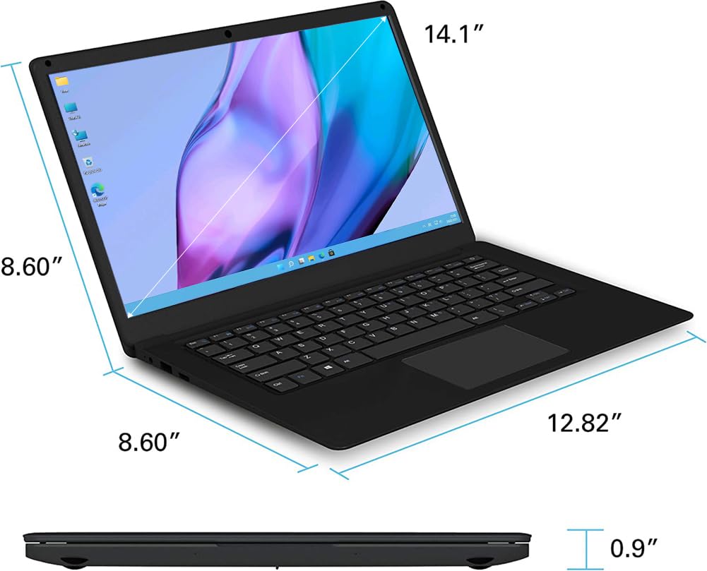 UNXAI 14.1-inch laptop for Intel Celeron N3350 laptop 4GB RAM 64GB storage Student learning computer Business laptop