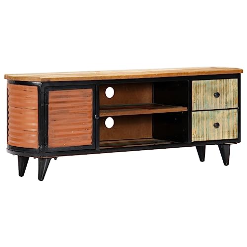 THYUOVAI TV Cabinet,Sideboard Lowboard Media Console Cabinet HiFi Cabinet Tv Table Suitable for Living Room,Bedroom,Closet,Hallway,Foyer,Office 47.2"x11.8"x17.7" Solid Reclaimed Wood
