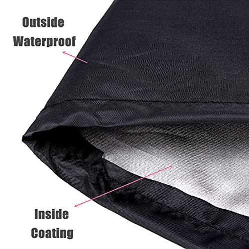 XG-ZD Fire Pit Cover Round for Fire Pit Heavy Duty Outdoor Firepit Cover Full Coverage Patio Outdoor Fireplace Cover Fire Bowl Cover Waterproof Dustproof Garden Fire Pit Cover,3313