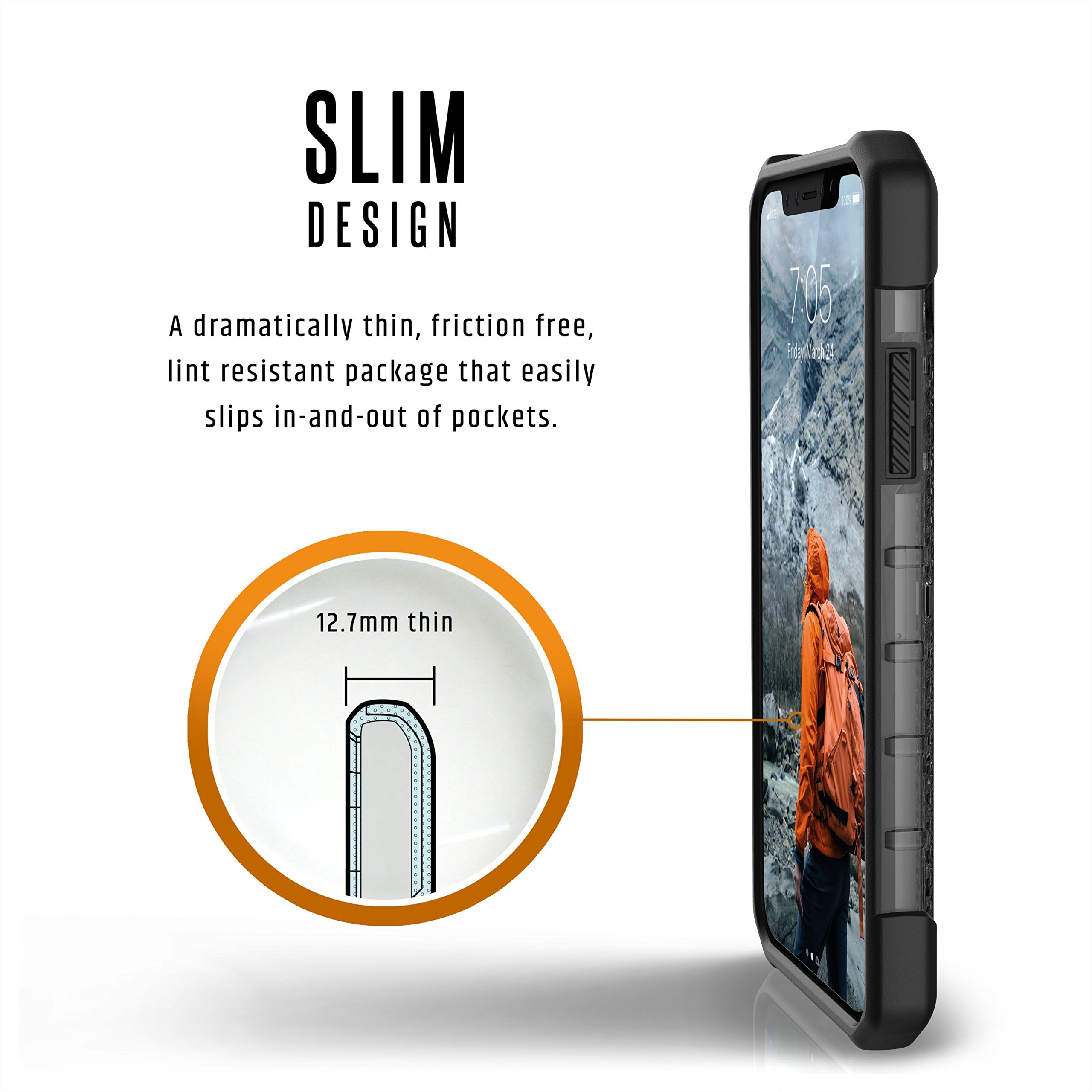 URBAN ARMOR GEAR UAG iPhone Xs/X [5.8-inch screen] Case Plasma [Ash] Rugged Shockproof Military Drop Tested Protective Cover