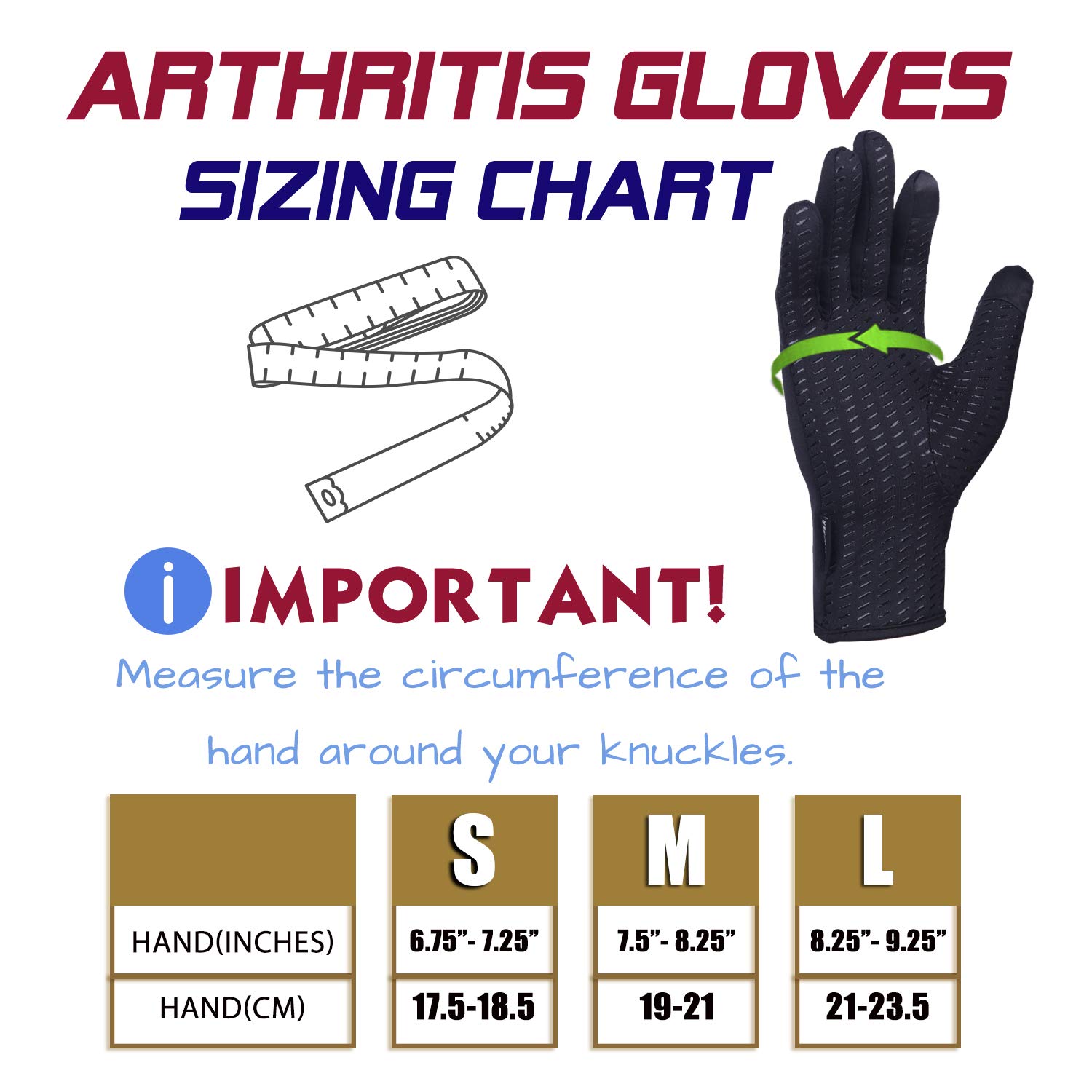THX4COPPER Infused Compression Arthritis Glove,Carpal Tunnel, Typing, Support
