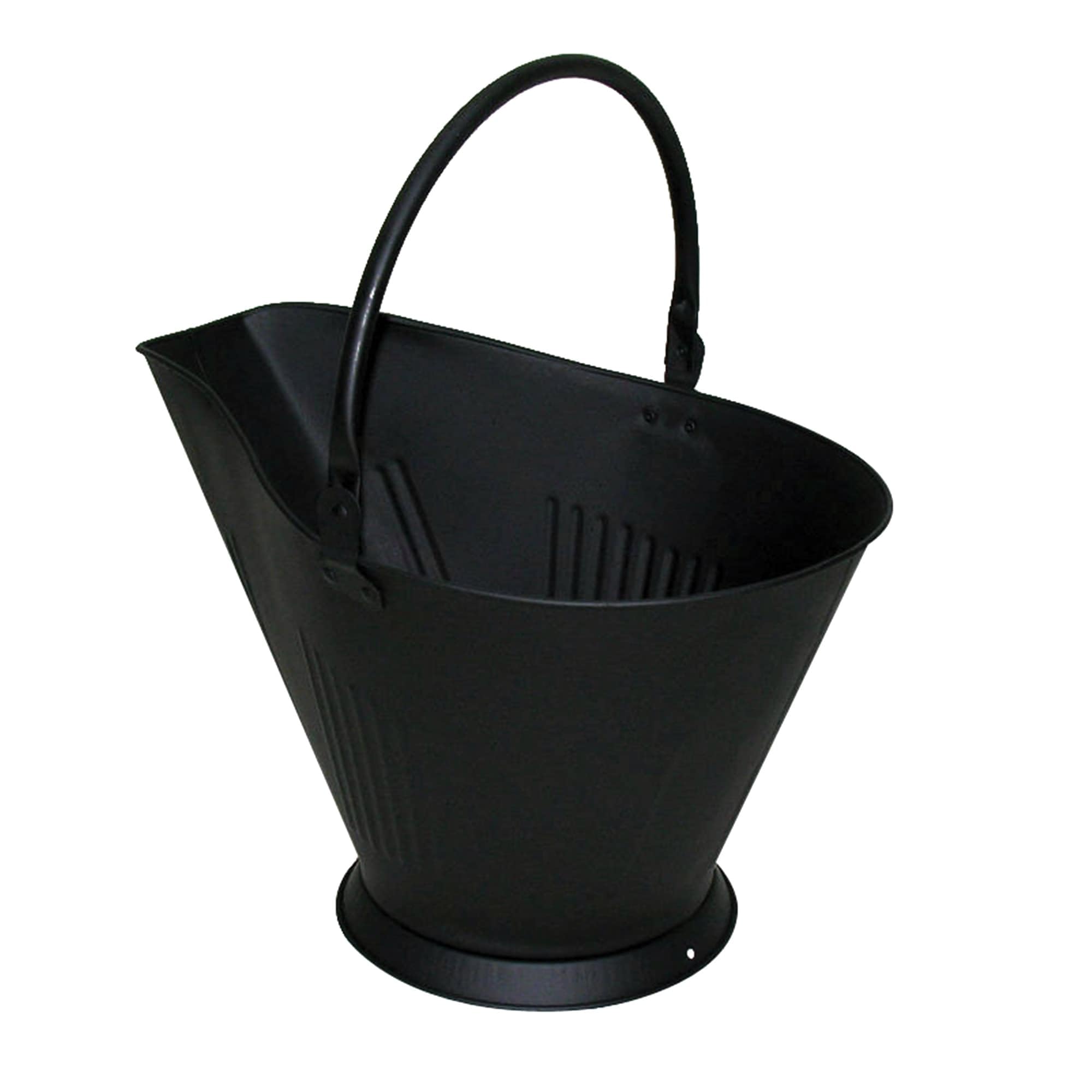 Steel Coal Hod Black Traditional Powder Coated