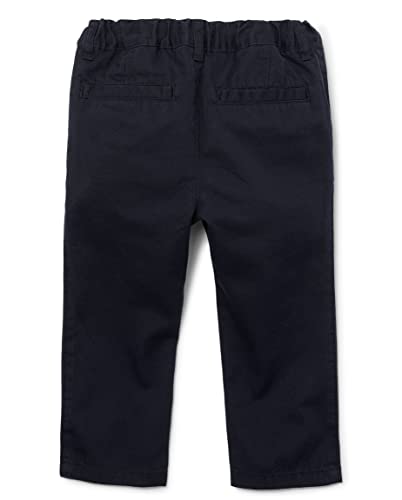 The Children's Place Baby Boys' and Toddler Stretch Skinny Chino Pants, New Navy 2-Pack, 2T