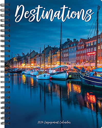 Willow Creek Press Destinations Softcover Weekly Planner 2024 Spiral-Bound Engagement Calendar (6.5" x 8.5")