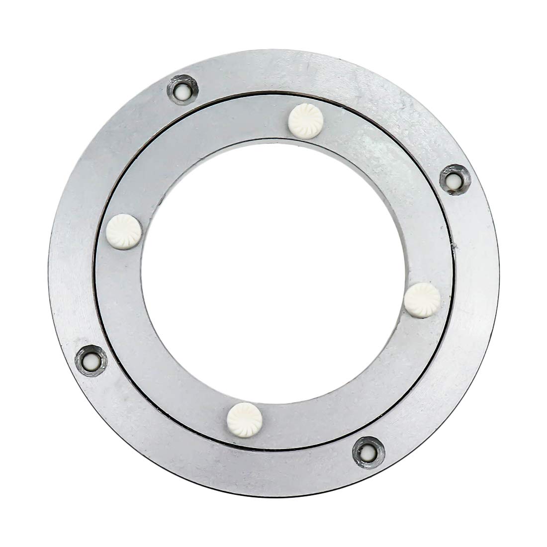 Tsnamay 4 Inch Heavy Duty Aluminum Rotating Turntable Bearings Ring Hardware for Dining Table 120mmx8.5mm
