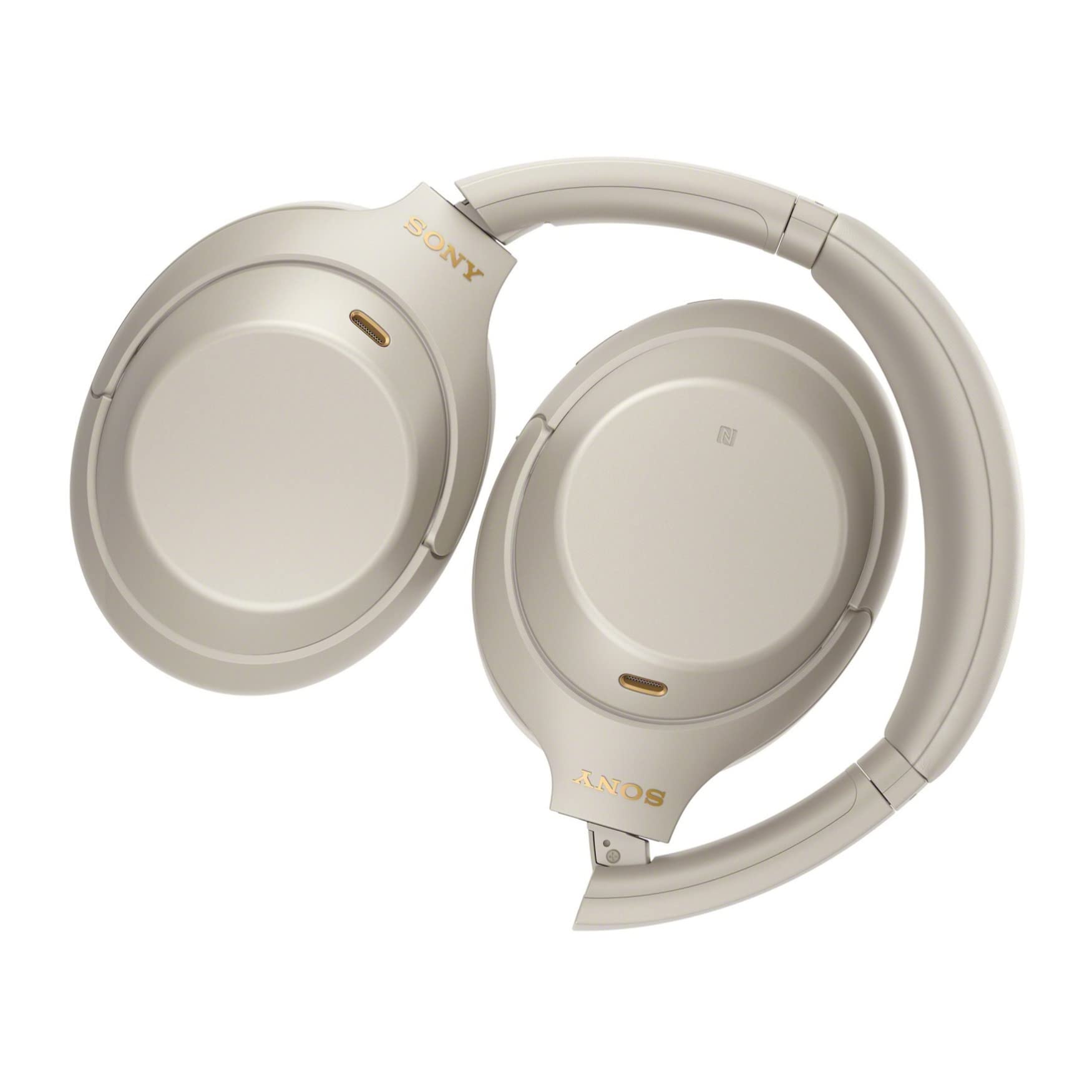 Sony WH-1000XM4 Wireless Noise Cancelling Over-Ear Headphones with Mic (Silver) in-Ear Wireless Headphones Bundle (2 Items) (Renewed)