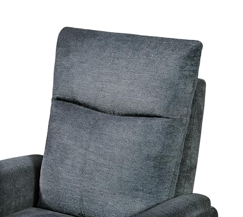 TiopHome Power Comfy Adjustable Backrest & Footrest, Electric Recliner Chairs Single Sofa for Living Room, Dark Gray