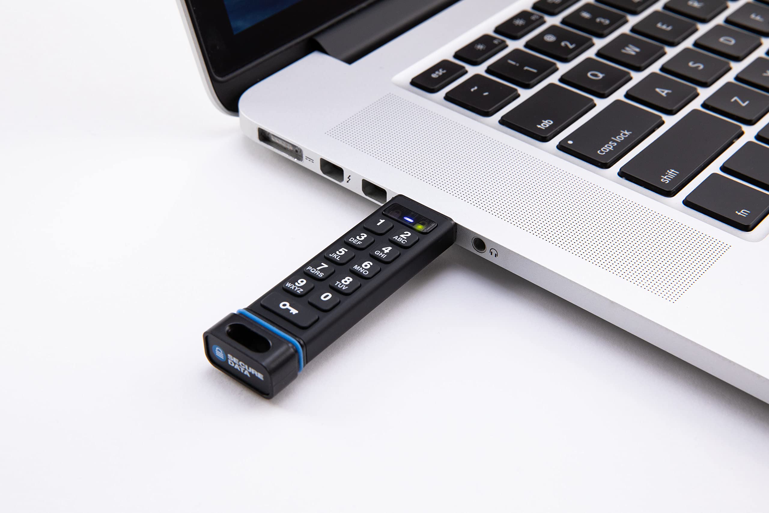 SecureData 8GB SecureUSB KP Encrypted Flash Drive with KeyPad Pin Authentication